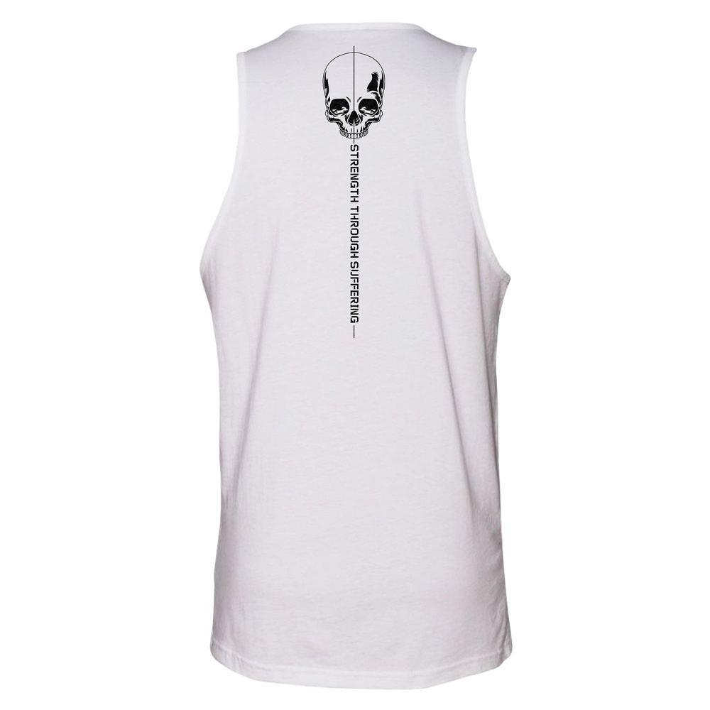 Men's Strength Through Suffering Tank - White – Grunt Style, LLC