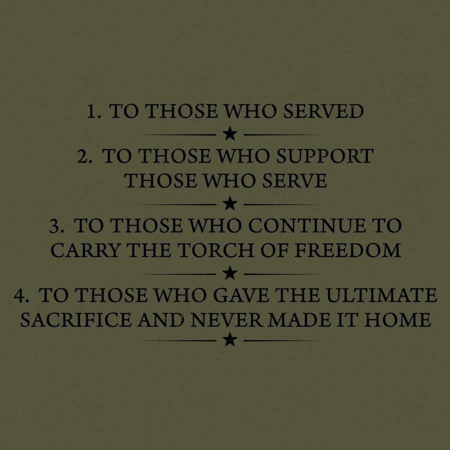 The Four Toast Salute T-Shirt - Military Green – Grunt Style, LLC