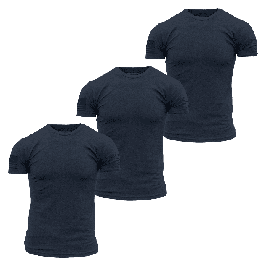 Basic T-Shirts - Navy - 3 Pack – Grunt Style, LLC