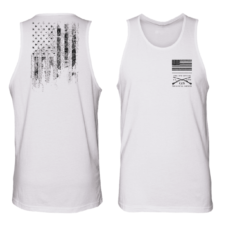 1776 Flag Tank - White – Grunt Style, LLC