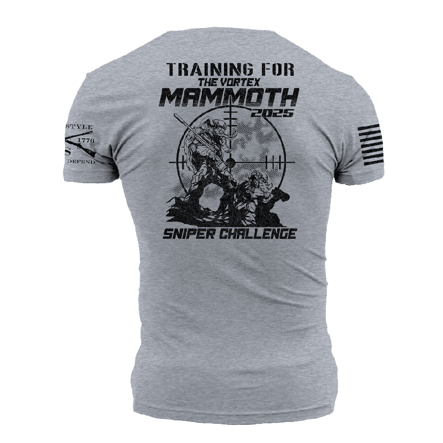 Mammoth Sniper Challenge 2025 Training T-Shirt - Dark Heather Gray ...