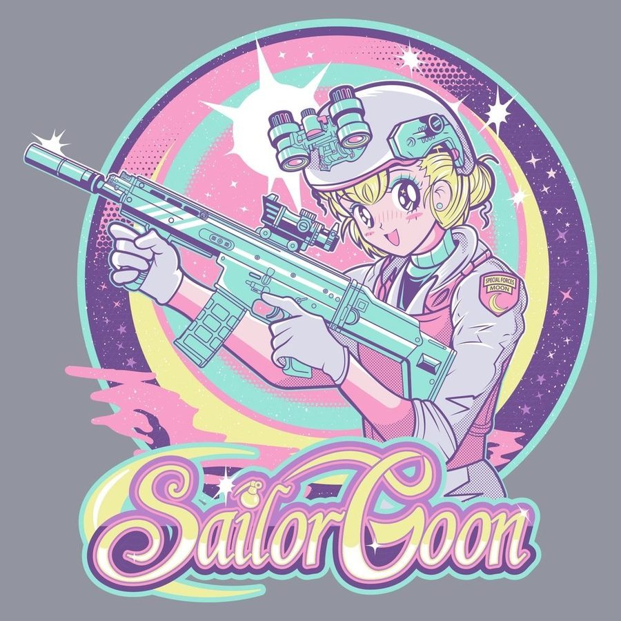 Women's Sailor Goon Boyfriend Fit T-Shirt - Dark Heather Gray – Grunt ...