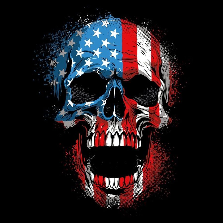 American Reaper Skull T-Shirt - Black – Grunt Style, LLC
