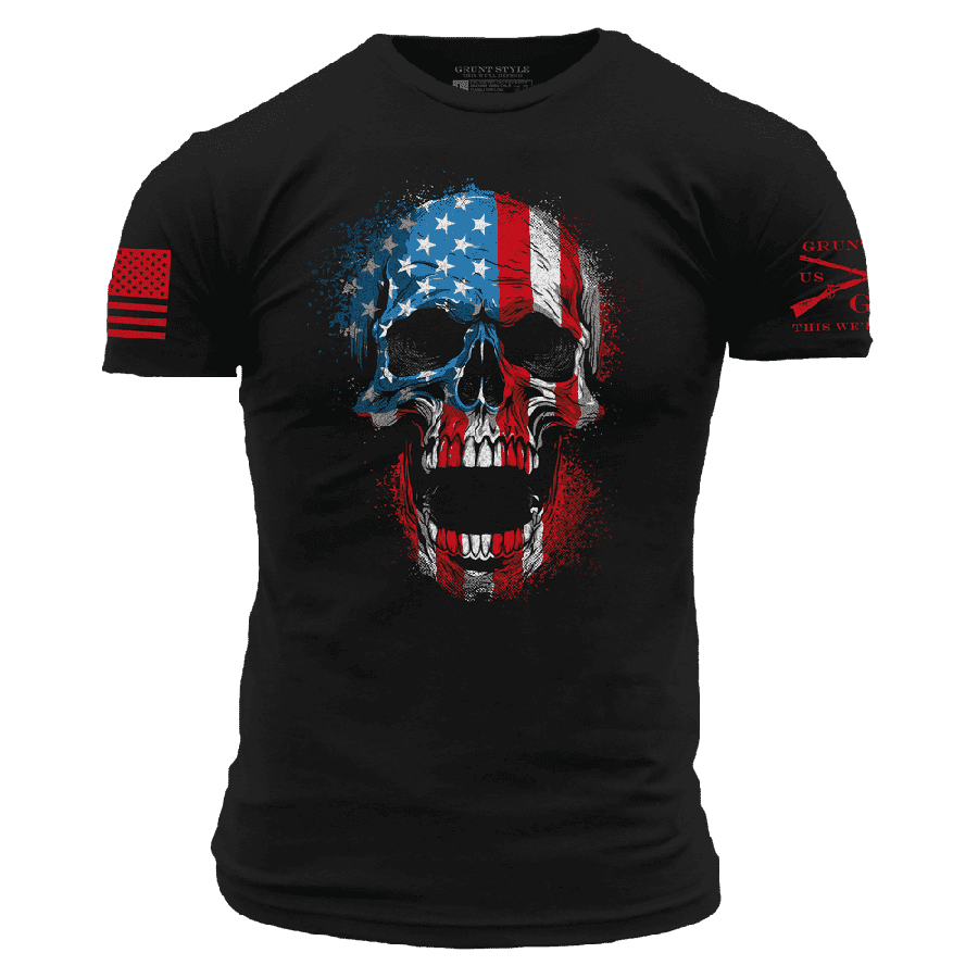 American Reaper Skull T-Shirt - Black – Grunt Style, LLC