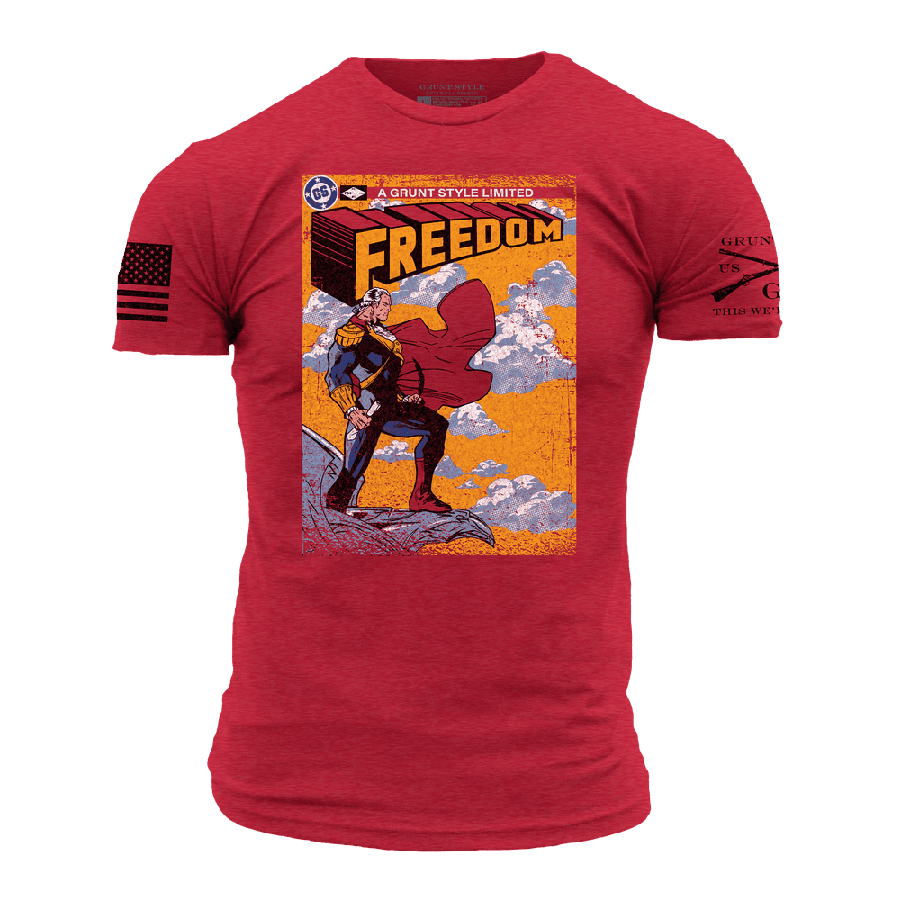 Freedom Comic T-Shirt - Red – Grunt Style, LLC