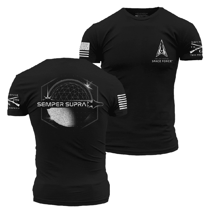 USSF - Always Above T-Shirt - Black – Grunt Style, LLC