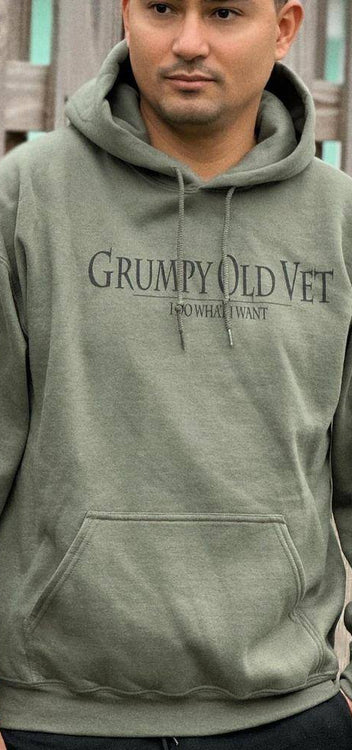 Veteran Clothing - Grumpy Old Veteran Hoodie – Grunt Style, LLC