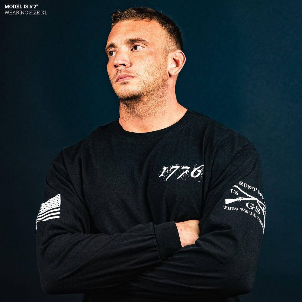 Patriotic Apparel - 1776 Flag Long Sleeve – Grunt Style, LLC