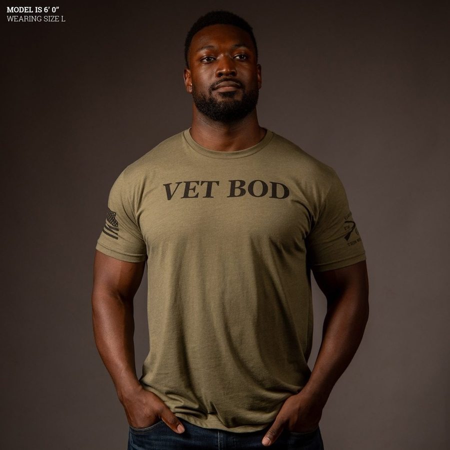 Vet Bod T-Shirt - Military Green – Grunt Style, LLC