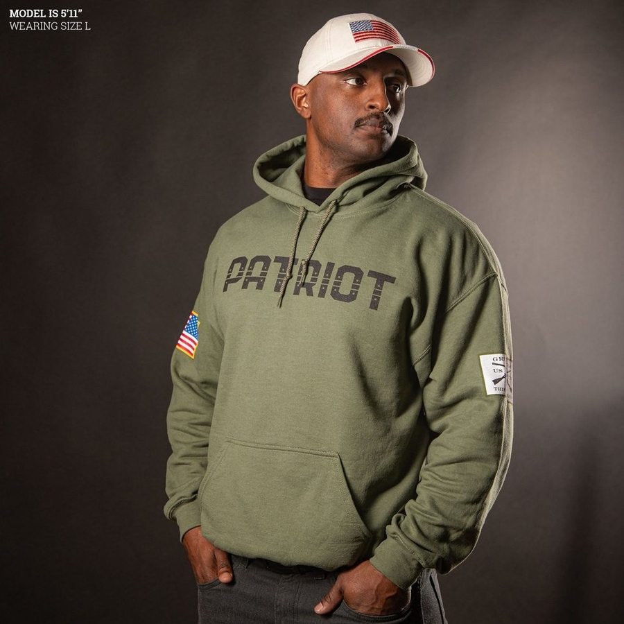 Patriot Hoodie - Military Green – Grunt Style, LLC