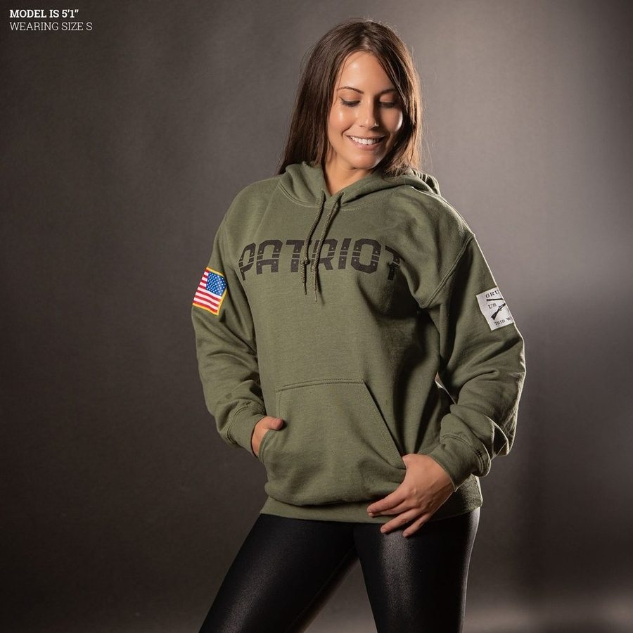 Patriot Hoodie - Military Green – Grunt Style, LLC
