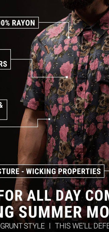 Patriotic Button Up Shirt - Parrot Trooper – Grunt Style, LLC