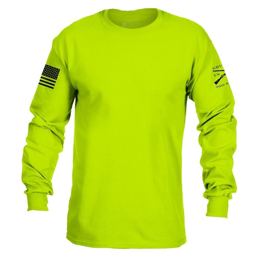 Basic Long Sleeve - Safety Green – Grunt Style, LLC