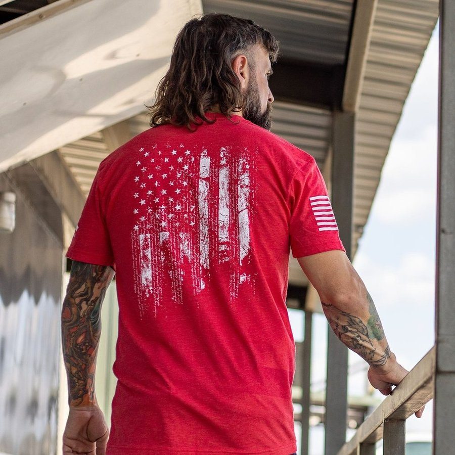 1776 Flag T-Shirt - Red – Grunt Style, LLC