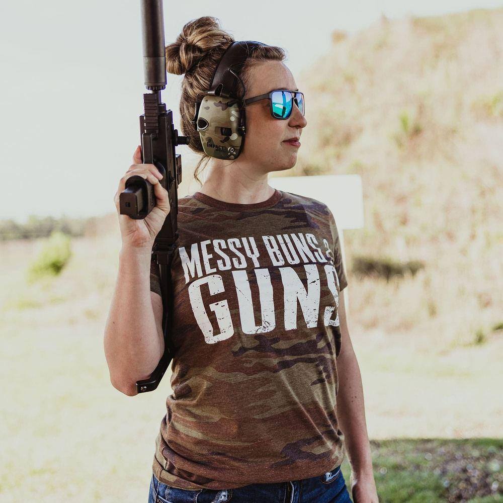 2nd Amendment Shirts for Women - Messy Buns and Guns – Grunt Style, LLC