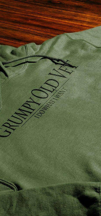 Veteran Clothing - Grumpy Old Veteran Hoodie – Grunt Style, LLC