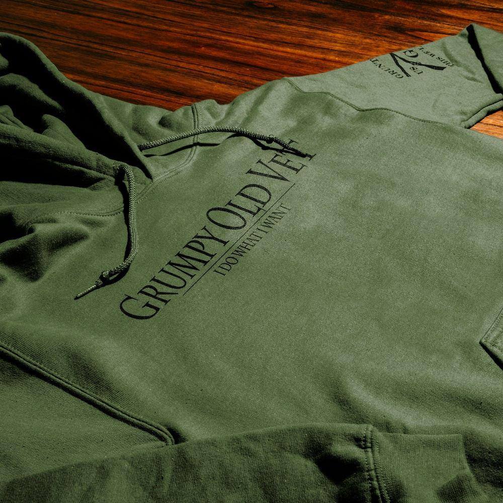 Veteran Clothing - Grumpy Old Veteran Hoodie – Grunt Style, LLC