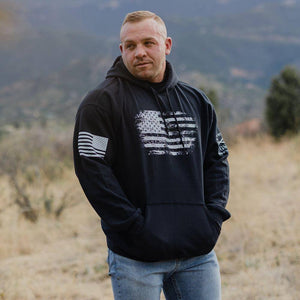 Vintage American Hoodie - Black – Grunt Style, LLC