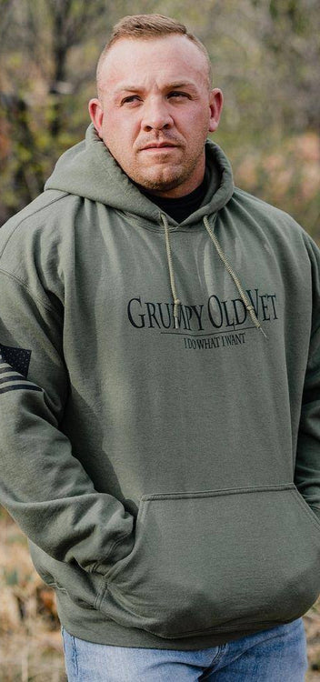 Veteran Clothing - Grumpy Old Veteran Hoodie – Grunt Style, LLC