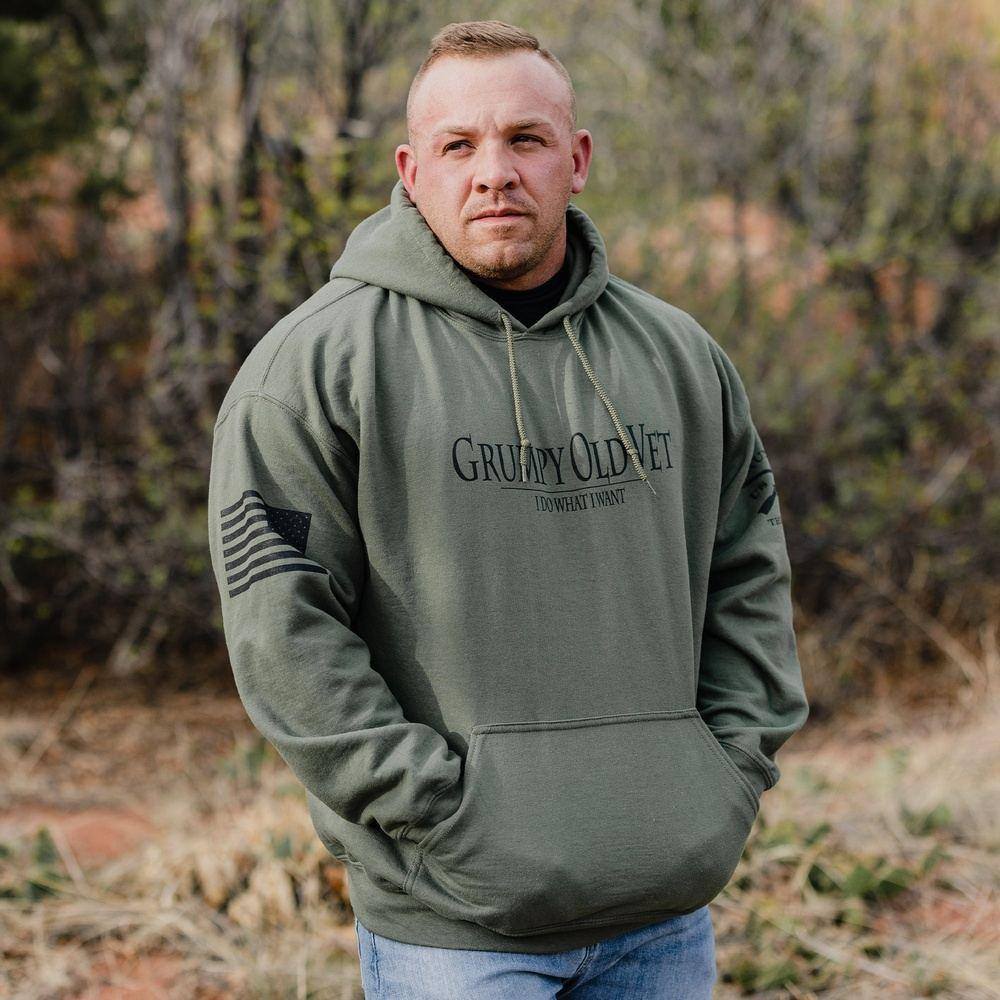 Veteran Clothing - Grumpy Old Veteran Hoodie – Grunt Style, LLC