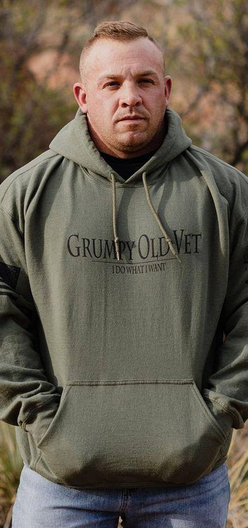 Veteran Clothing - Grumpy Old Veteran Hoodie – Grunt Style, LLC