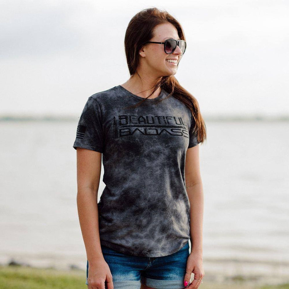 Women's Beautiful Badass - Patriotic Apparel – Grunt Style, LLC