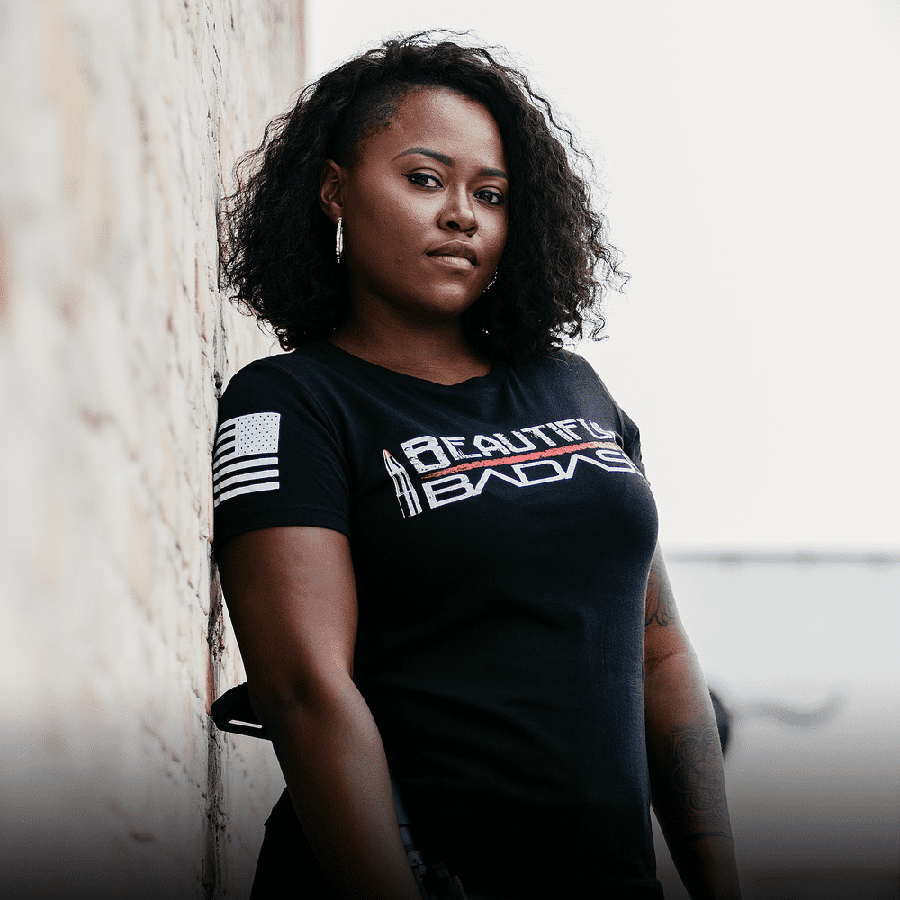 Patriotic Tops for Women | Beautiful Badass Tee – Grunt Style, LLC
