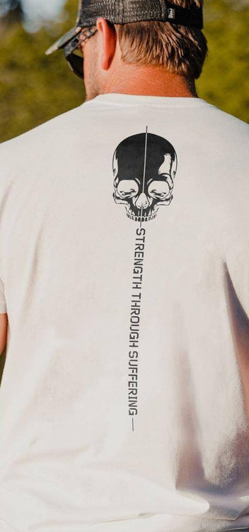 Strength Through Suffering T-Shirt - White – Grunt Style, LLC