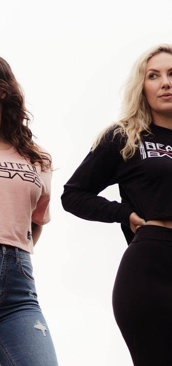 Beautiful Badass Cropped Shirt - Patriotic Tops for Women – Grunt Style ...