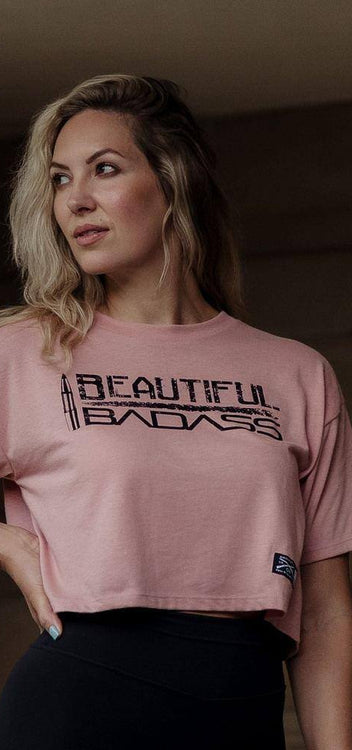 Beautiful Badass Cropped Shirt - Patriotic Tops for Women – Grunt Style ...