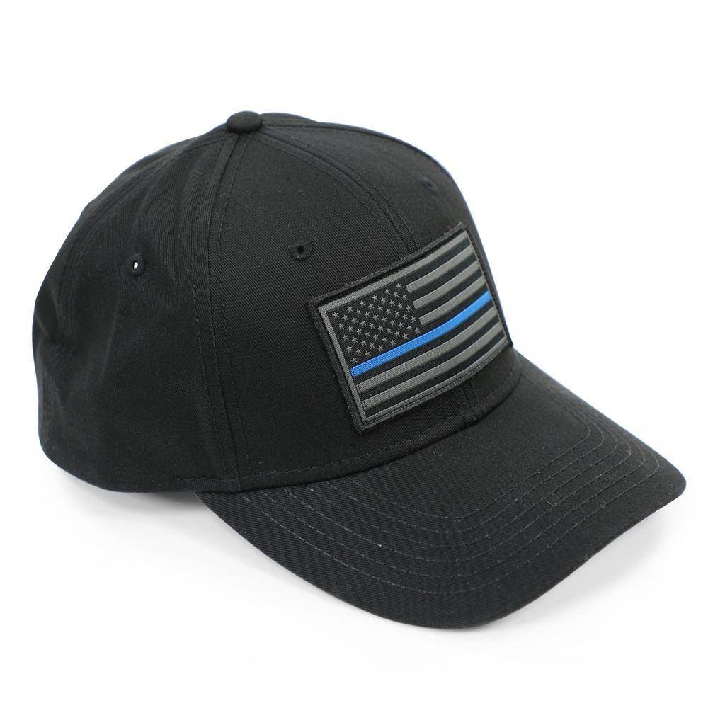 Blue Line Police Flag Hat - Patriotic Gear – Grunt Style, LLC