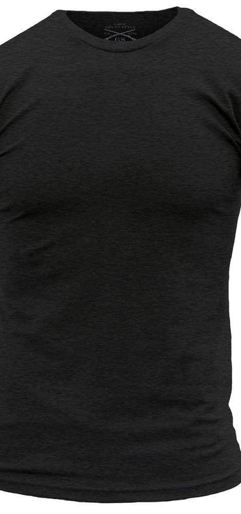 Basic Tees Mens | Black Basic Crew T-Shirt – Grunt Style, LLC