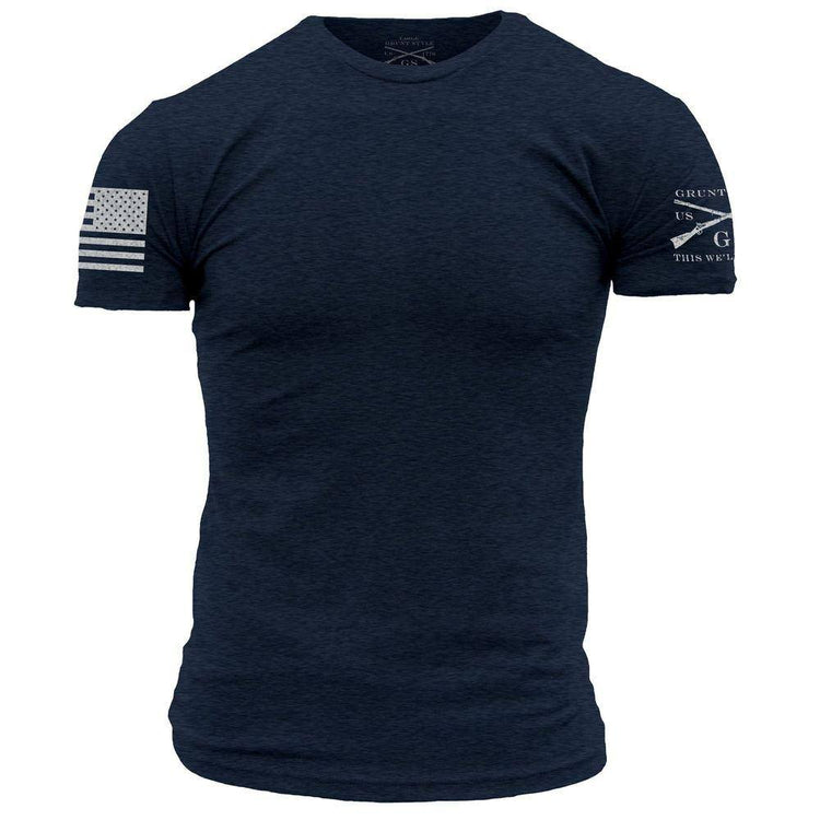 Navy Basic Crew T-Shirt - Patriotic Clothing – Grunt Style, LLC