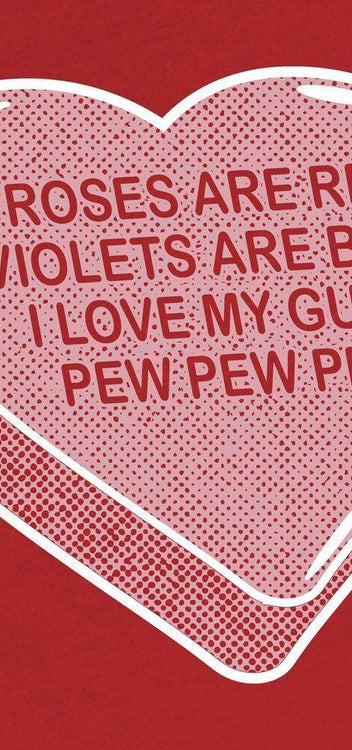 Women's Pew Pew Poem Slim-Fit T-Shirt - Red – Grunt Style, LLC