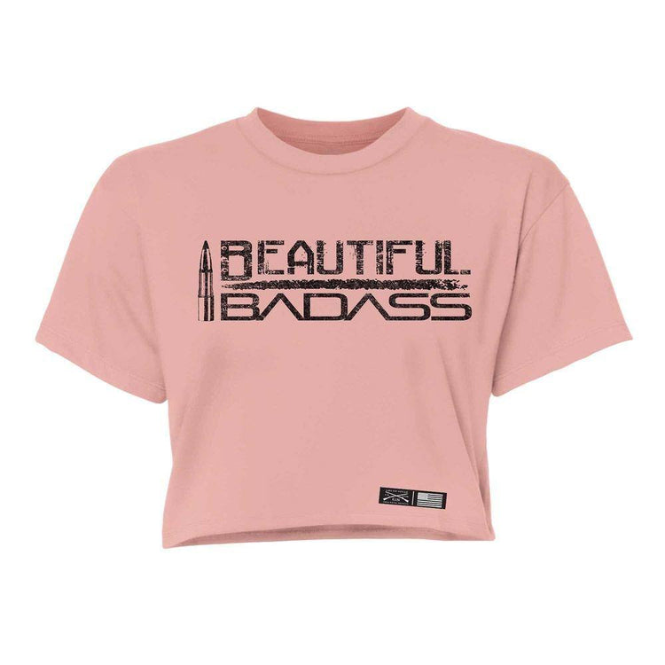 Beautiful Badass Cropped Shirt - Patriotic Tops for Women – Grunt Style ...