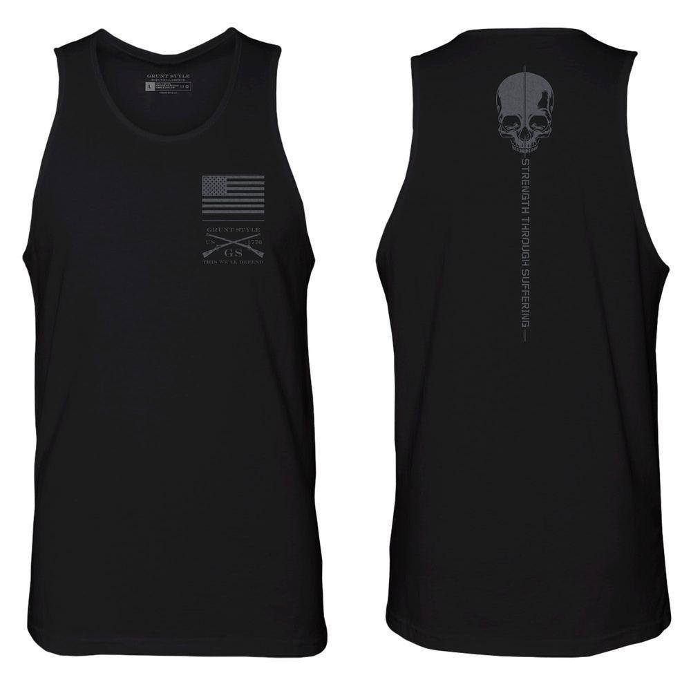 Men's Patriotic Tank Top | Strength Through Suffering – Grunt Style, LLC