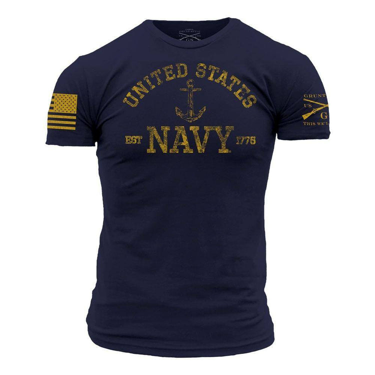 United States Navy Tee | Est. 1775 Navy 2.0 - Made in the USA – Grunt ...