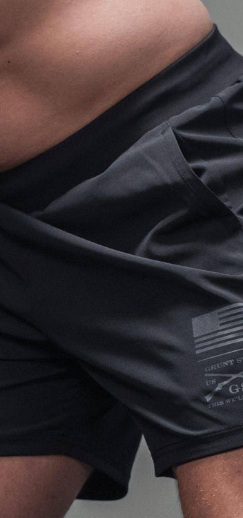 Training Shorts for Men - Black – Grunt Style, LLC