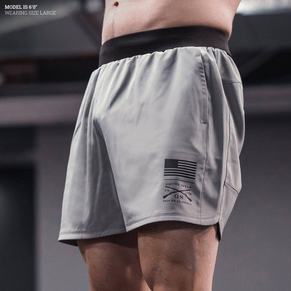 Training Shorts for Men - Gray – Grunt Style, LLC