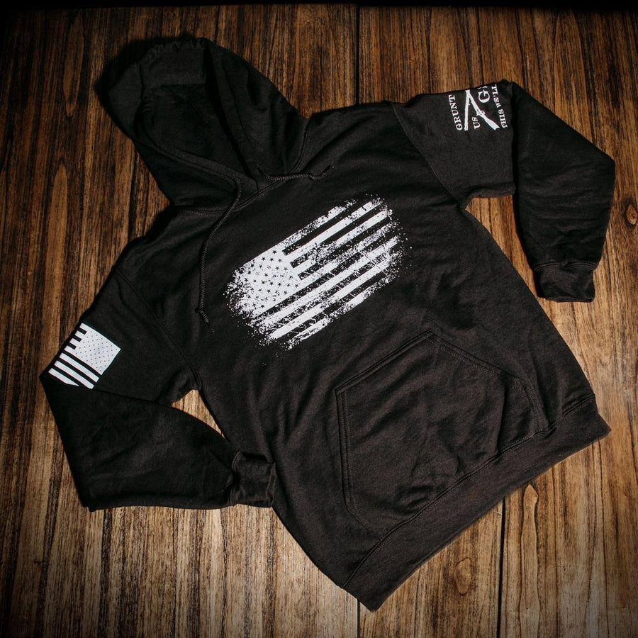 Vintage American Hoodie - Black – Grunt Style, LLC