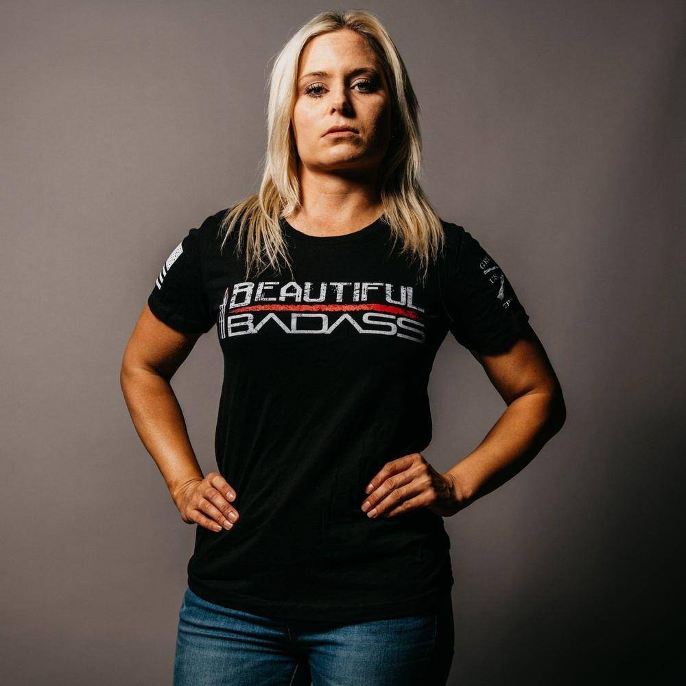 Patriotic Tops for Women | Beautiful Badass Tee – Grunt Style, LLC