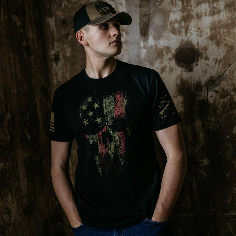 Men's Patriotic Shirt - American Reaper Flag – Grunt Style, LLC