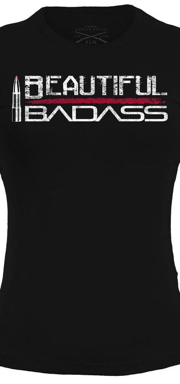 Patriotic Tops for Women | Beautiful Badass Tee – Grunt Style, LLC
